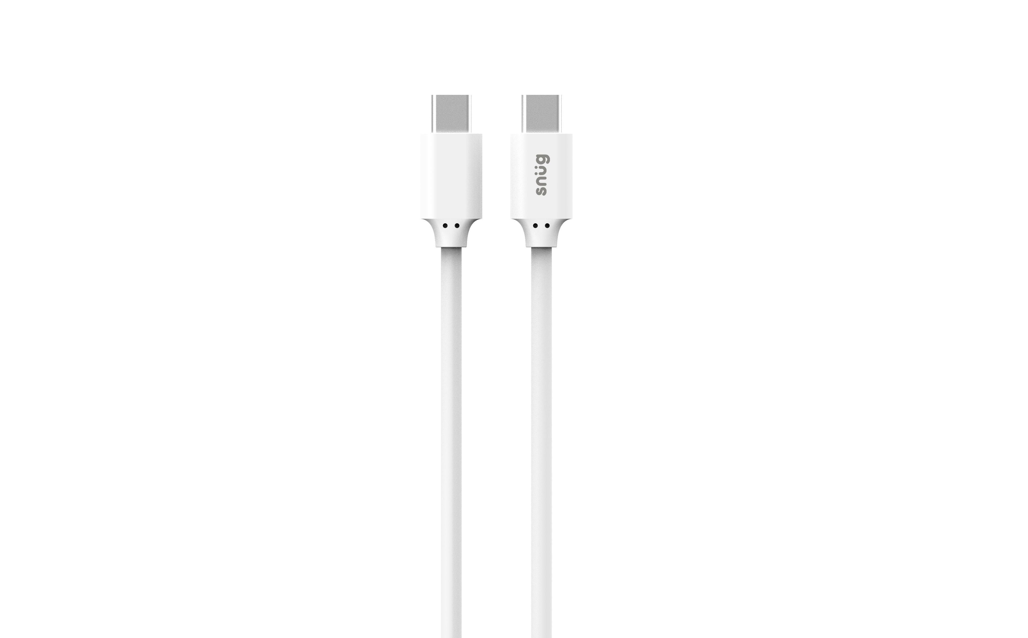 Snug Type C to Type C 30W 1.2M Cable - White | weFix - weFix | Buy Pre ...